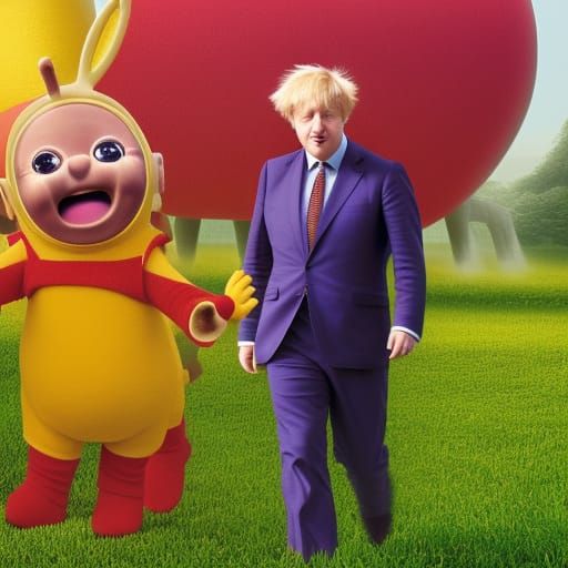 Teletubbies starring Boris Johnson - AI Generated Artwork - NightCafe ...