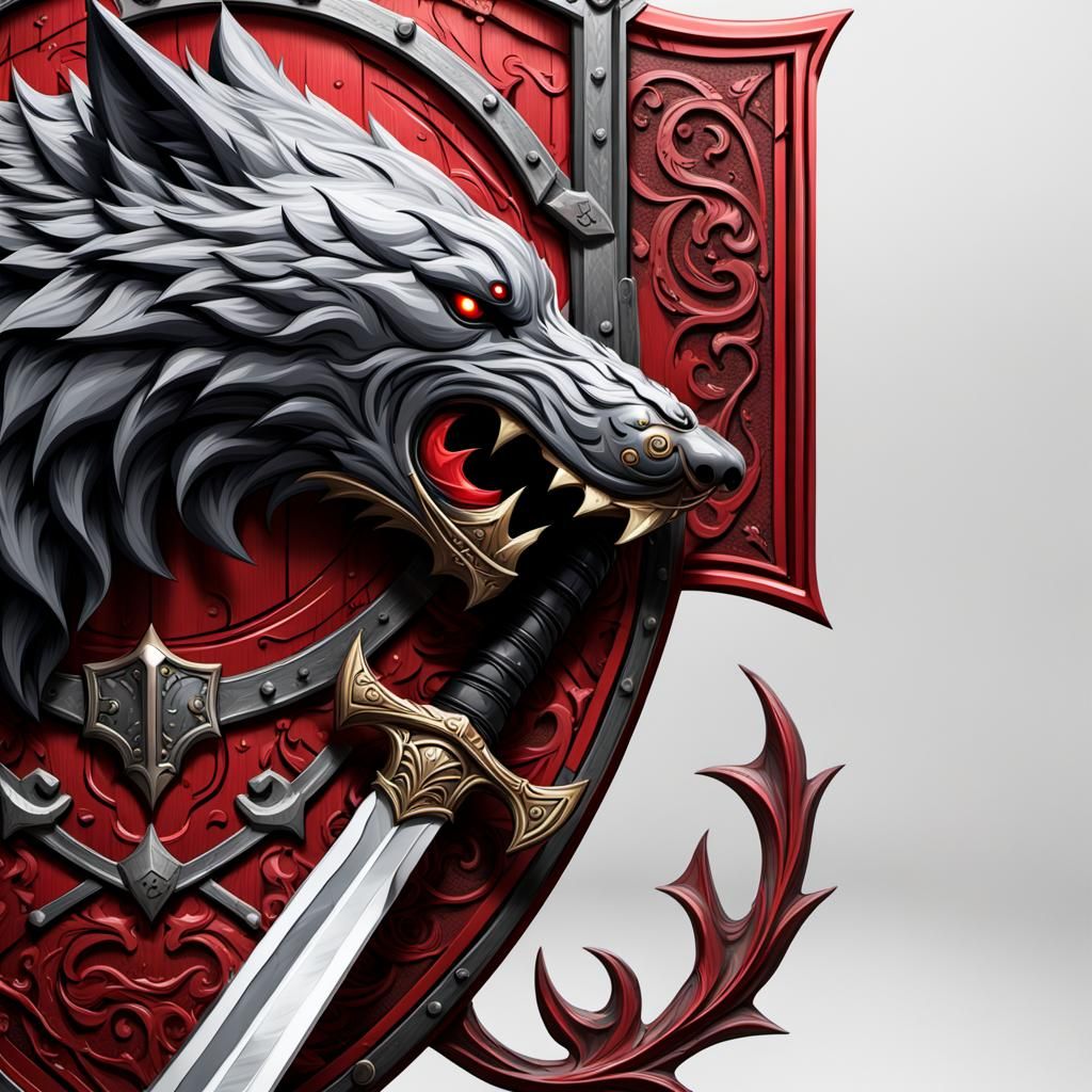 A big black wolf creation