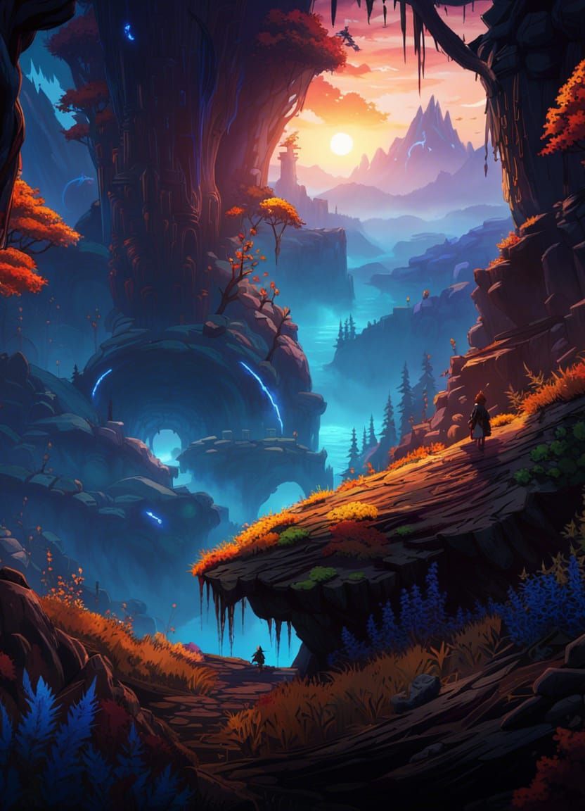 Fantasy World - AI Generated Artwork - NightCafe Creator