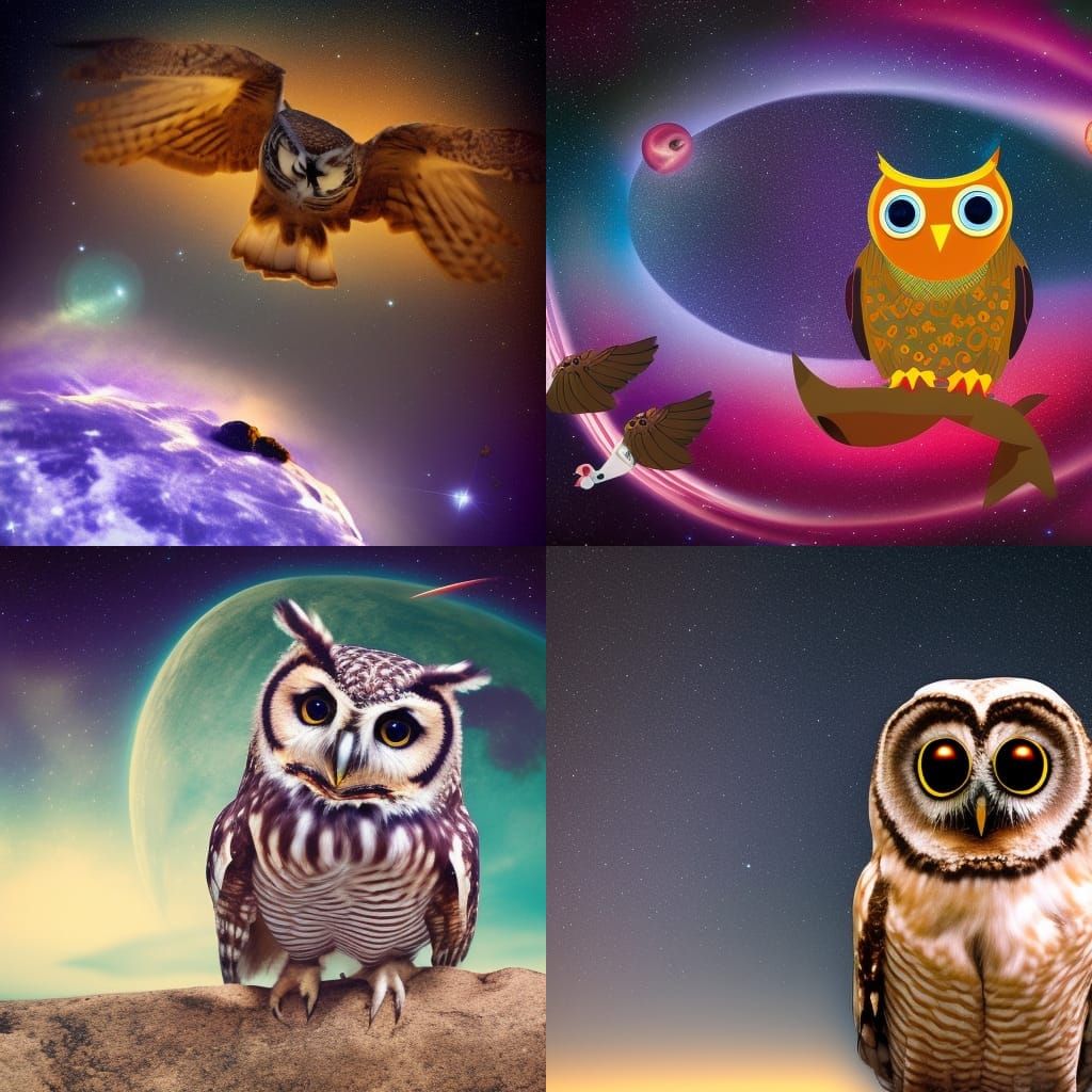award winning picture for a no-theme challenge. Owls in outer space ...