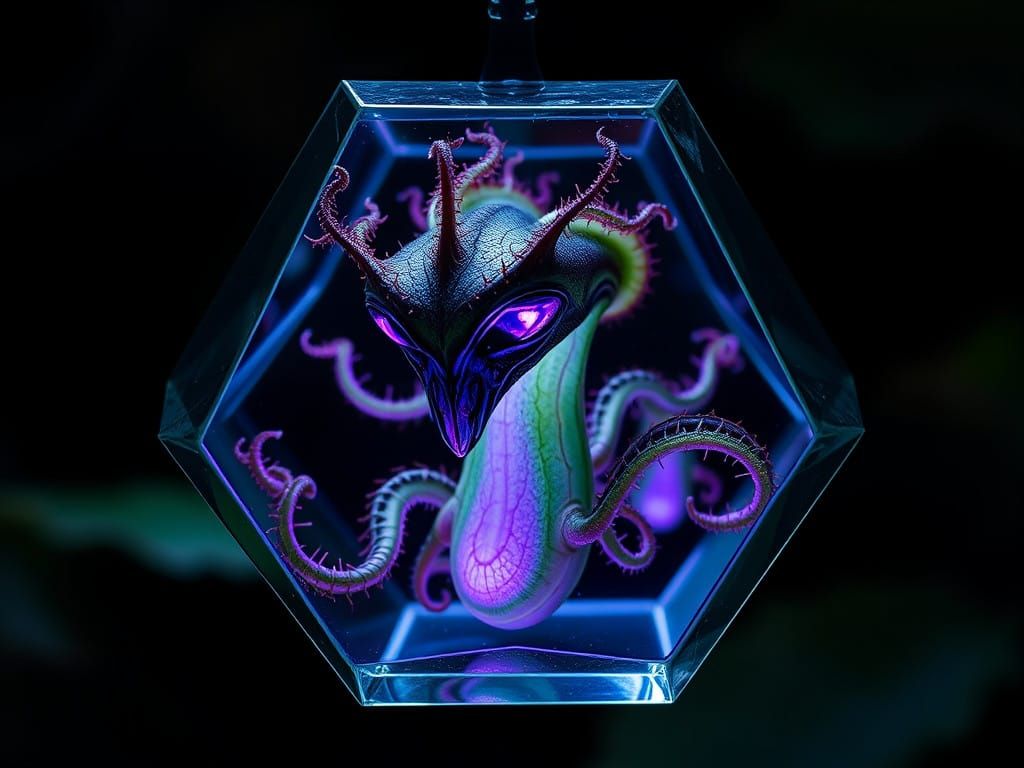 alien faced flytrap - Alien Faced Flytrap in Ethereal Habita...
