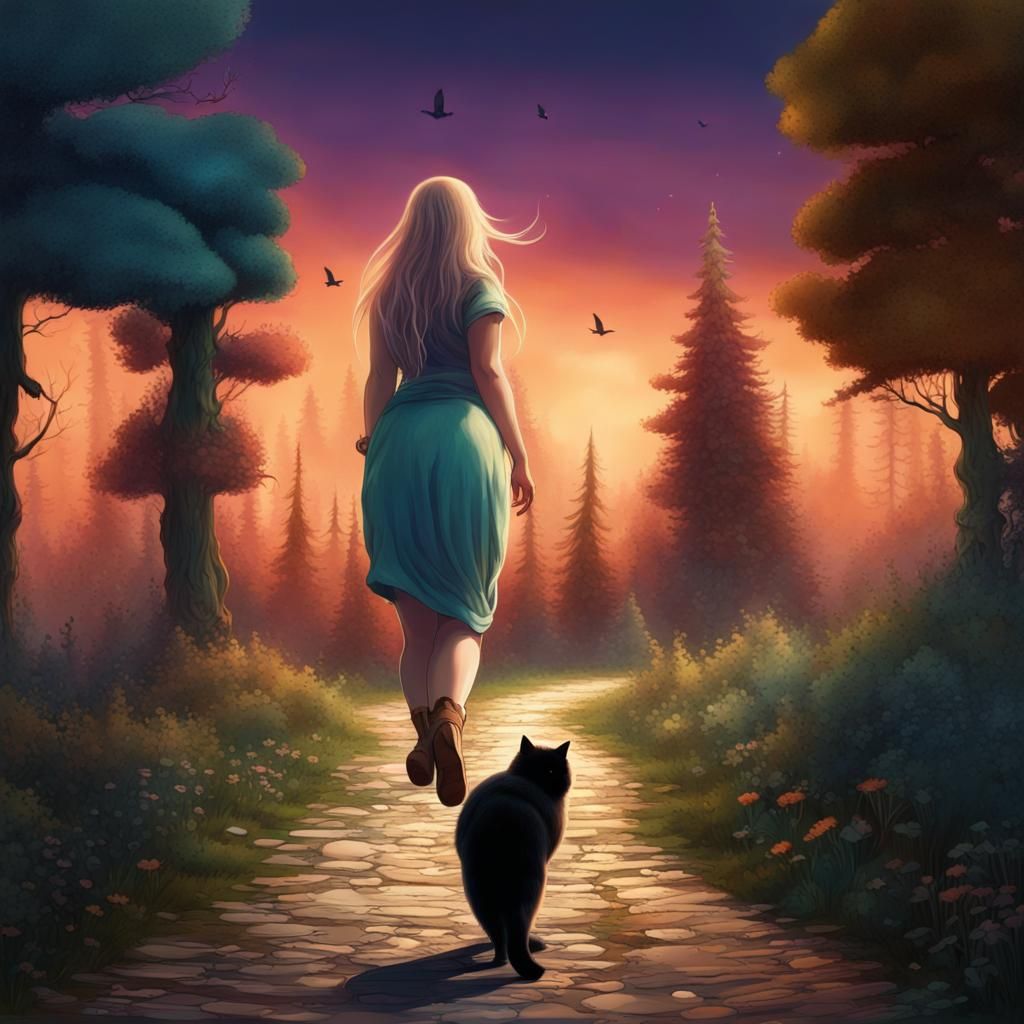 Evening stroll - AI Generated Artwork - NightCafe Creator