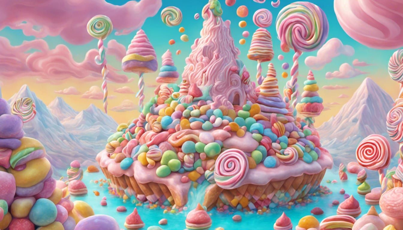 Delicious Candyland - AI Generated Artwork - NightCafe Creator
