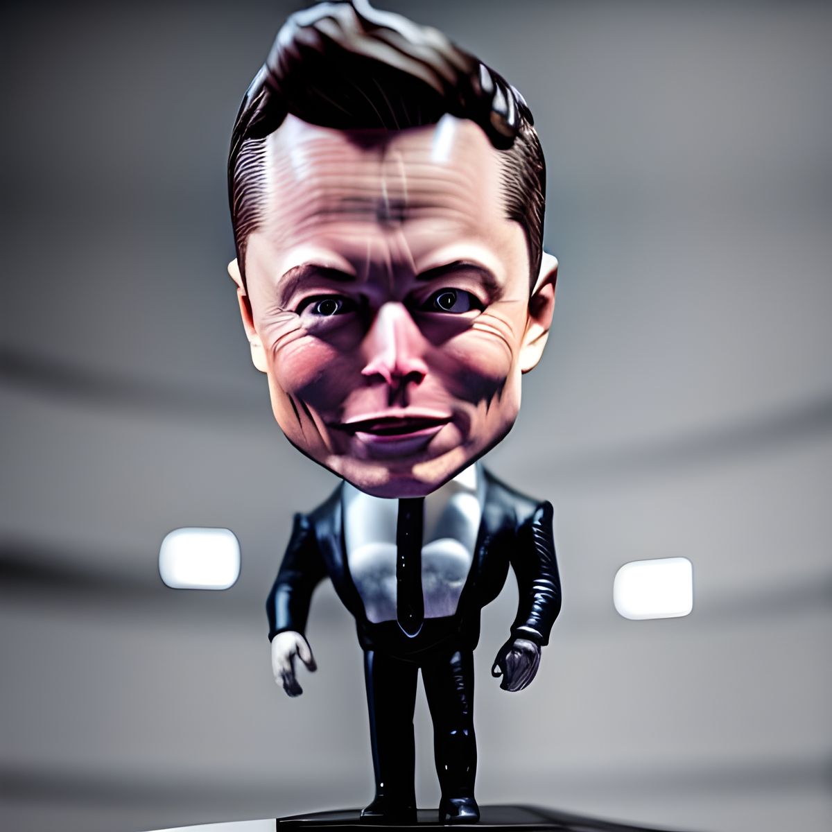 Elon Musk bobblehead cyberpunk - AI Generated Artwork - NightCafe Creator