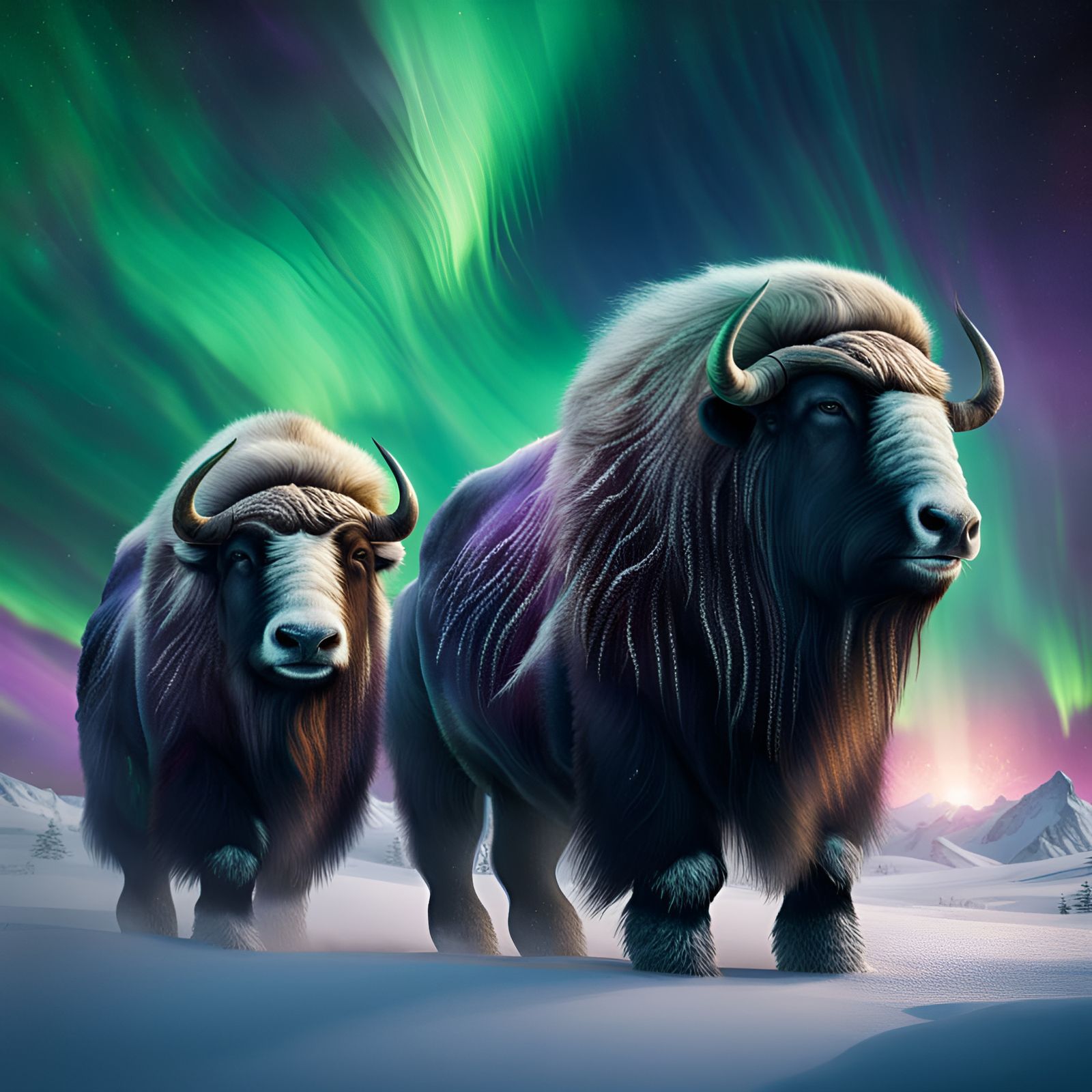 Musk Ox 2 - AI Generated Artwork - NightCafe Creator