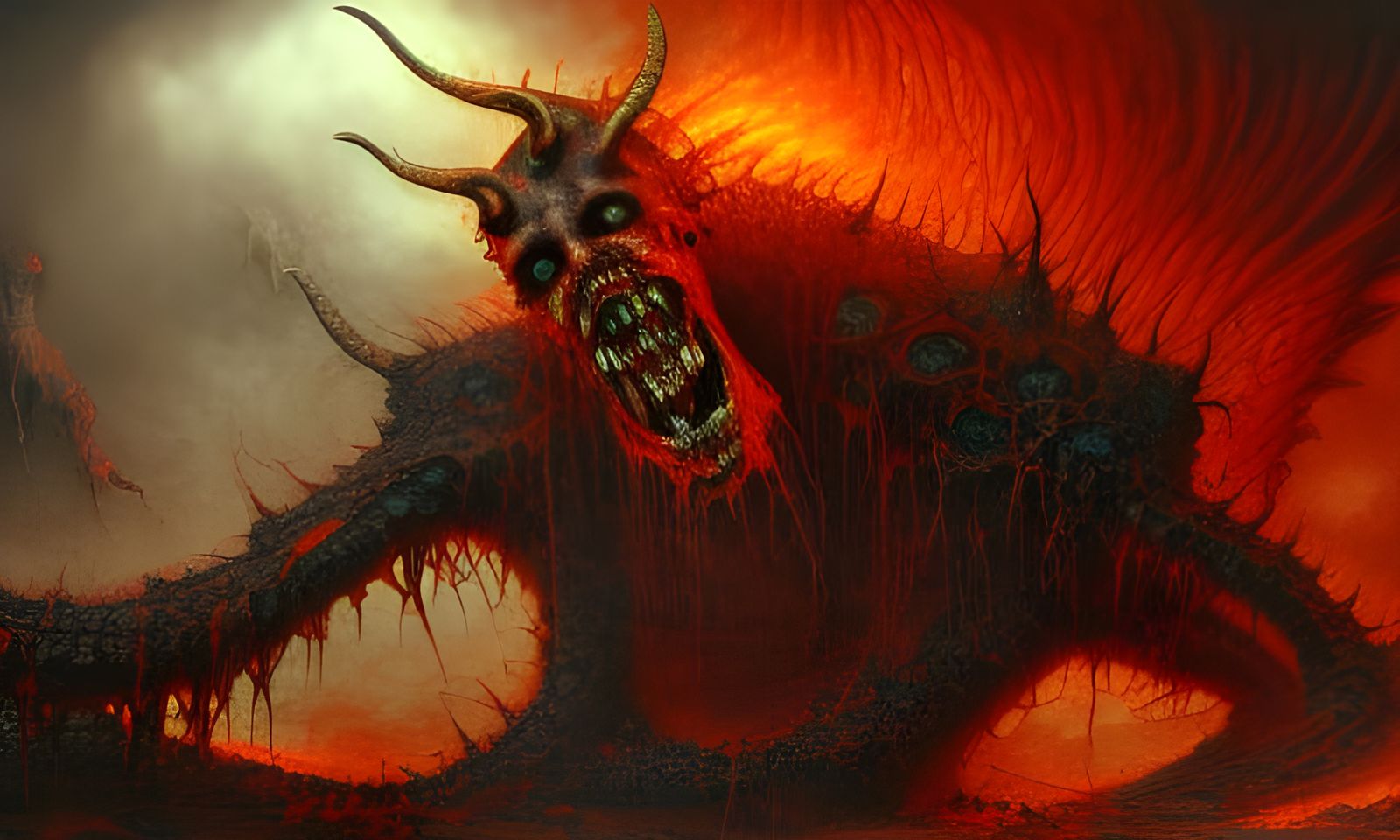 fire demon rising from the pits of hell - AI Generated Artwork ...
