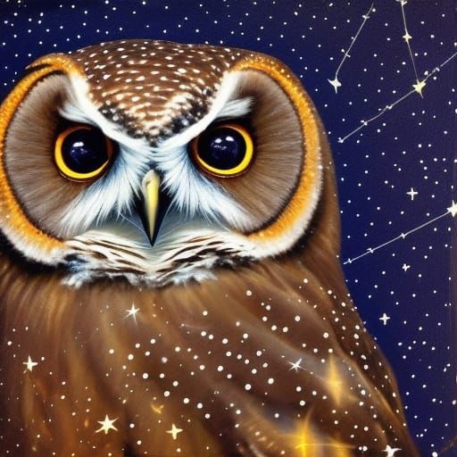 Owl Constellation - AI Generated Artwork - NightCafe Creator