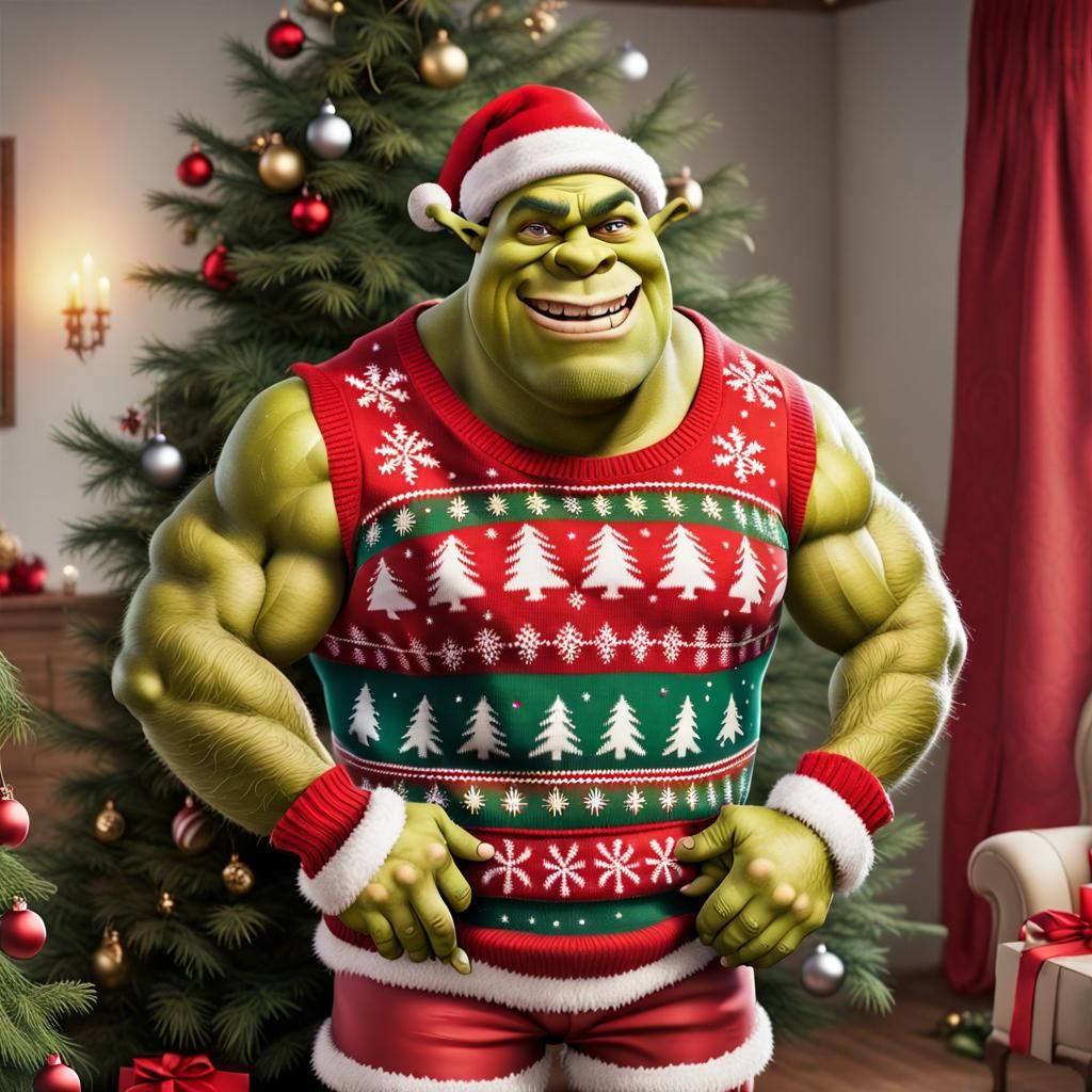 Shrek the Halls ! - AI Generated Artwork - NightCafe Creator