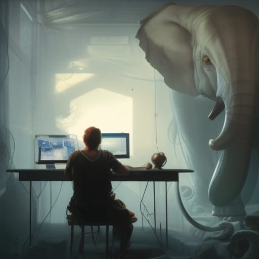 Powerful hacker John Mastodon - AI Generated Artwork - NightCafe Creator