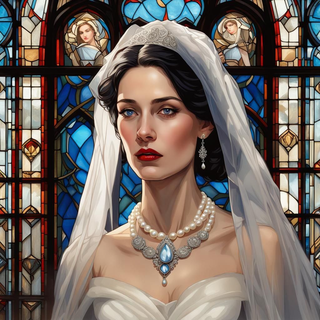 Bride on Wedding Day - AI Generated Artwork - NightCafe Creator