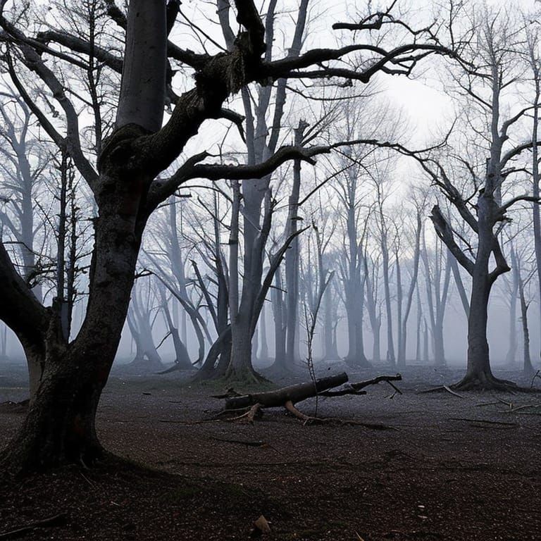 Thw forest of decay - AI Generated Artwork - NightCafe Creator