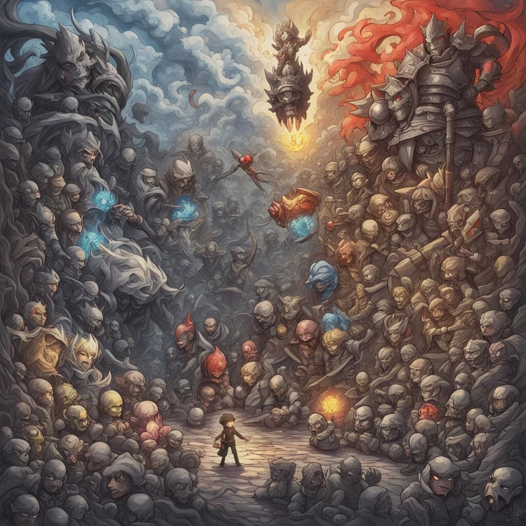 The dichotomy of order versus chaos - AI Generated Artwork - NightCafe ...