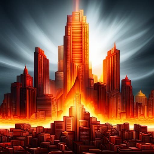 City Rising - AI Generated Artwork - NightCafe Creator