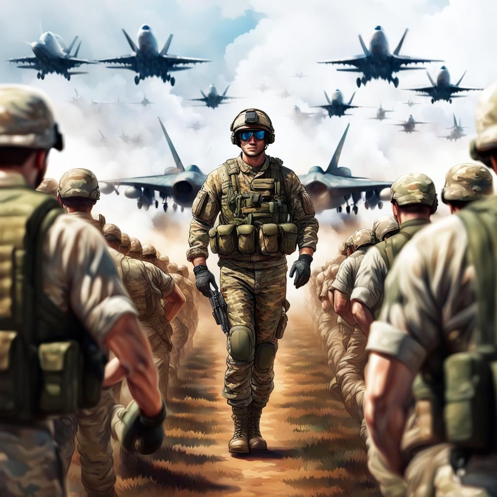 Soldiers 2 - AI Generated Artwork - NightCafe Creator