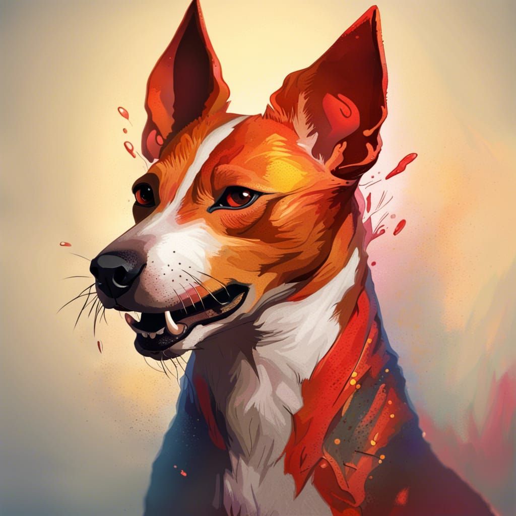 Bedeviling Basenji - AI Generated Artwork - NightCafe Creator