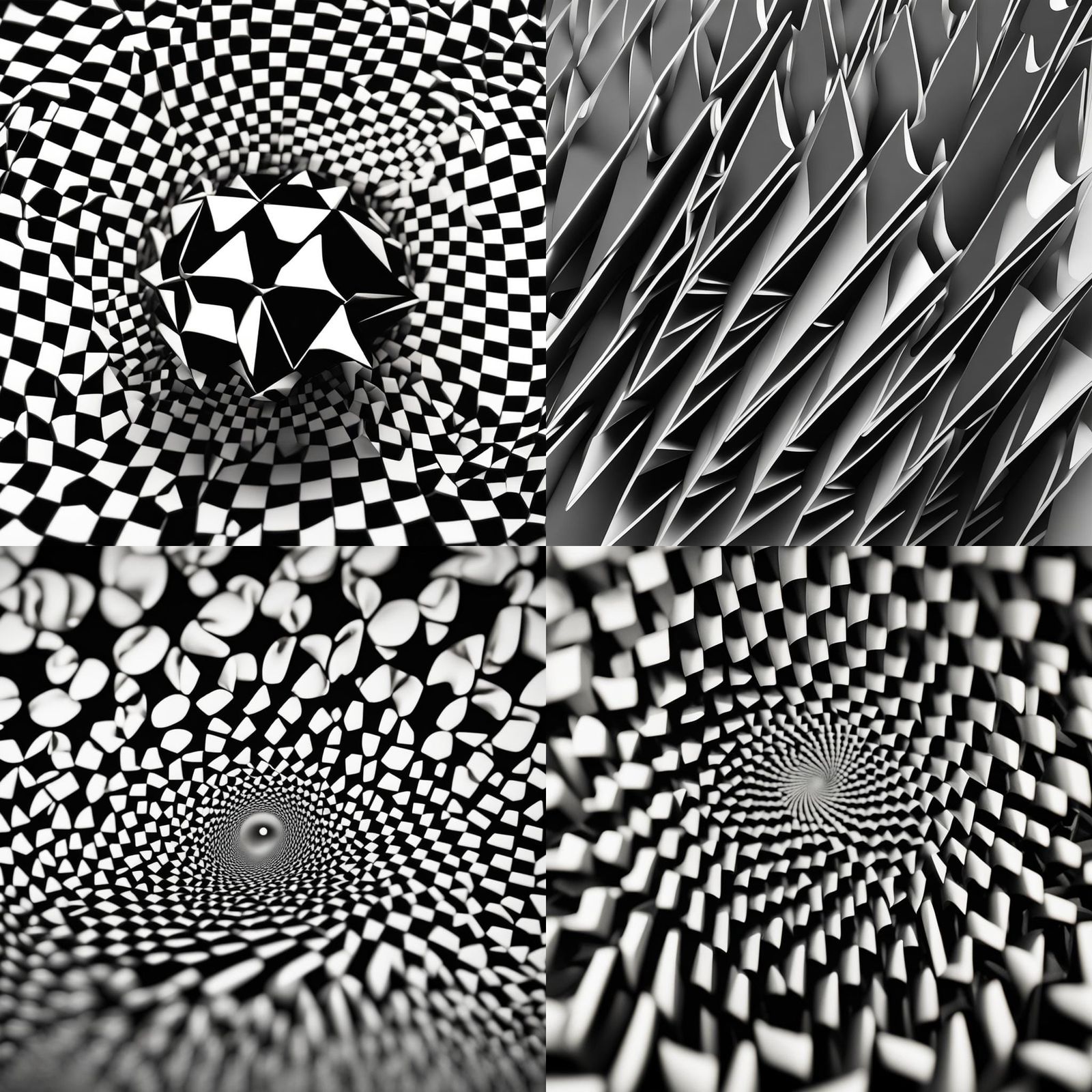 sharp, sharp, macro, optical illusion, 4K : - AI Generated Artwork ...