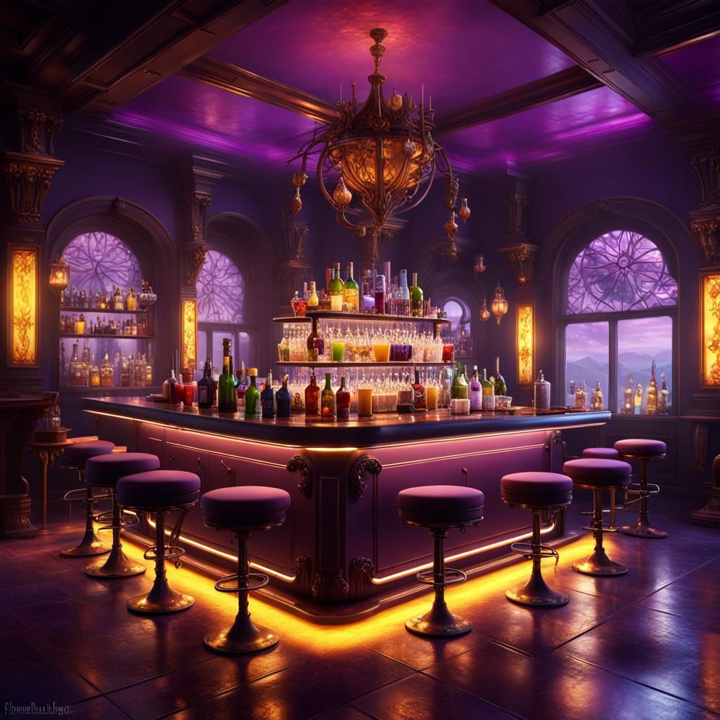 cocktail bar - AI Generated Artwork - NightCafe Creator