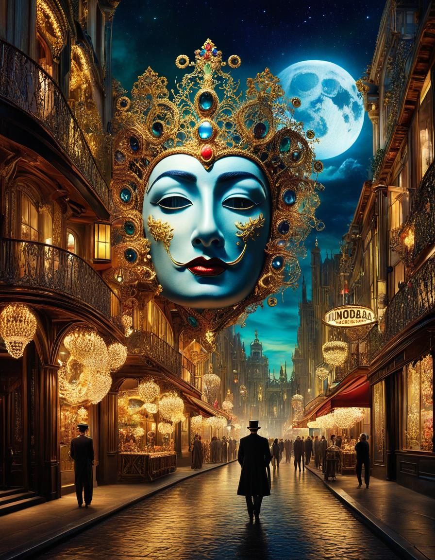 Dali mask - AI Generated Artwork - NightCafe Creator
