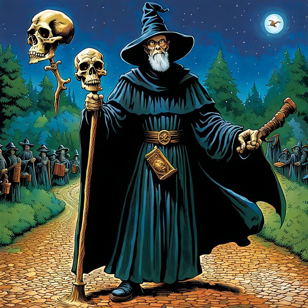 Necromancer wizard - AI Generated Artwork - NightCafe Creator