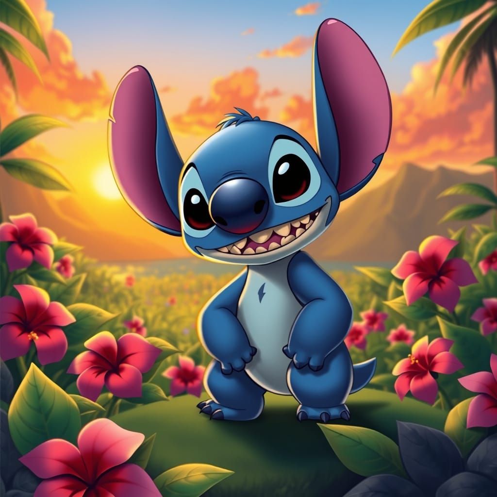 Stitch Disney - Mischief in Paradise: A Whimsical Disney-In...