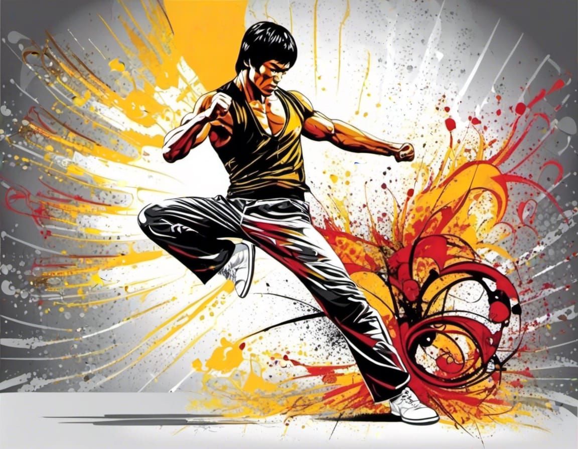 Bruce Lee - AI Generated Artwork - NightCafe Creator