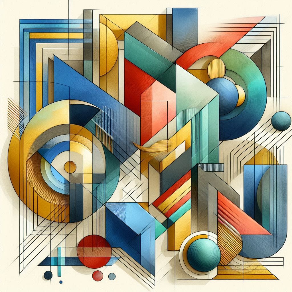 Abstract Geometry - AI Generated Artwork - NightCafe Creator