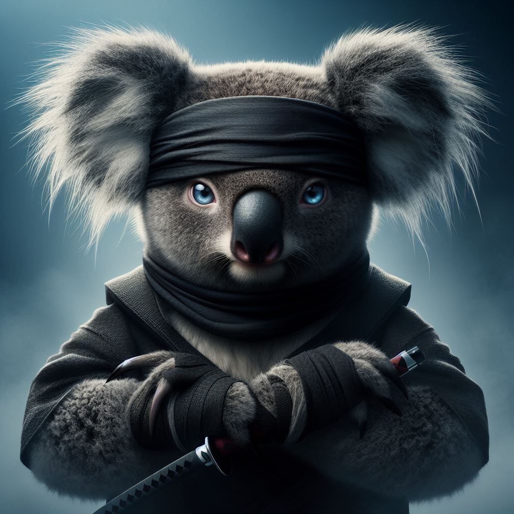 Ninja Koala - AI Generated Artwork - NightCafe Creator