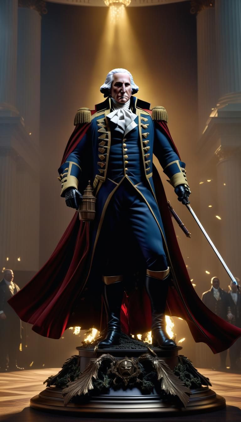 American President (George Washington) as Spawn - AI Generated Artwork ...
