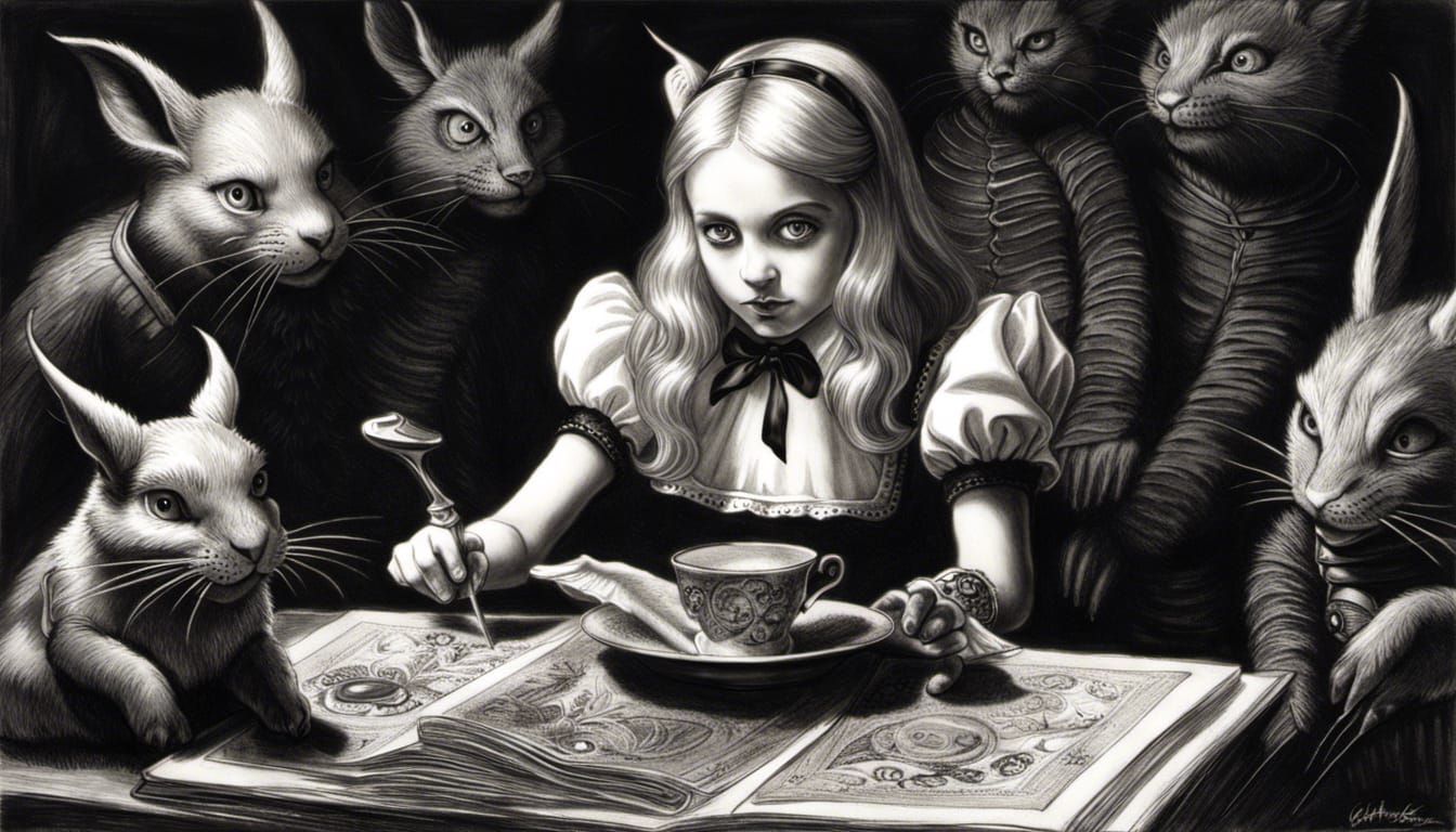Alice In Wonderland "Alice" Horror 4 - AI Generated Artwork - NightCafe ...