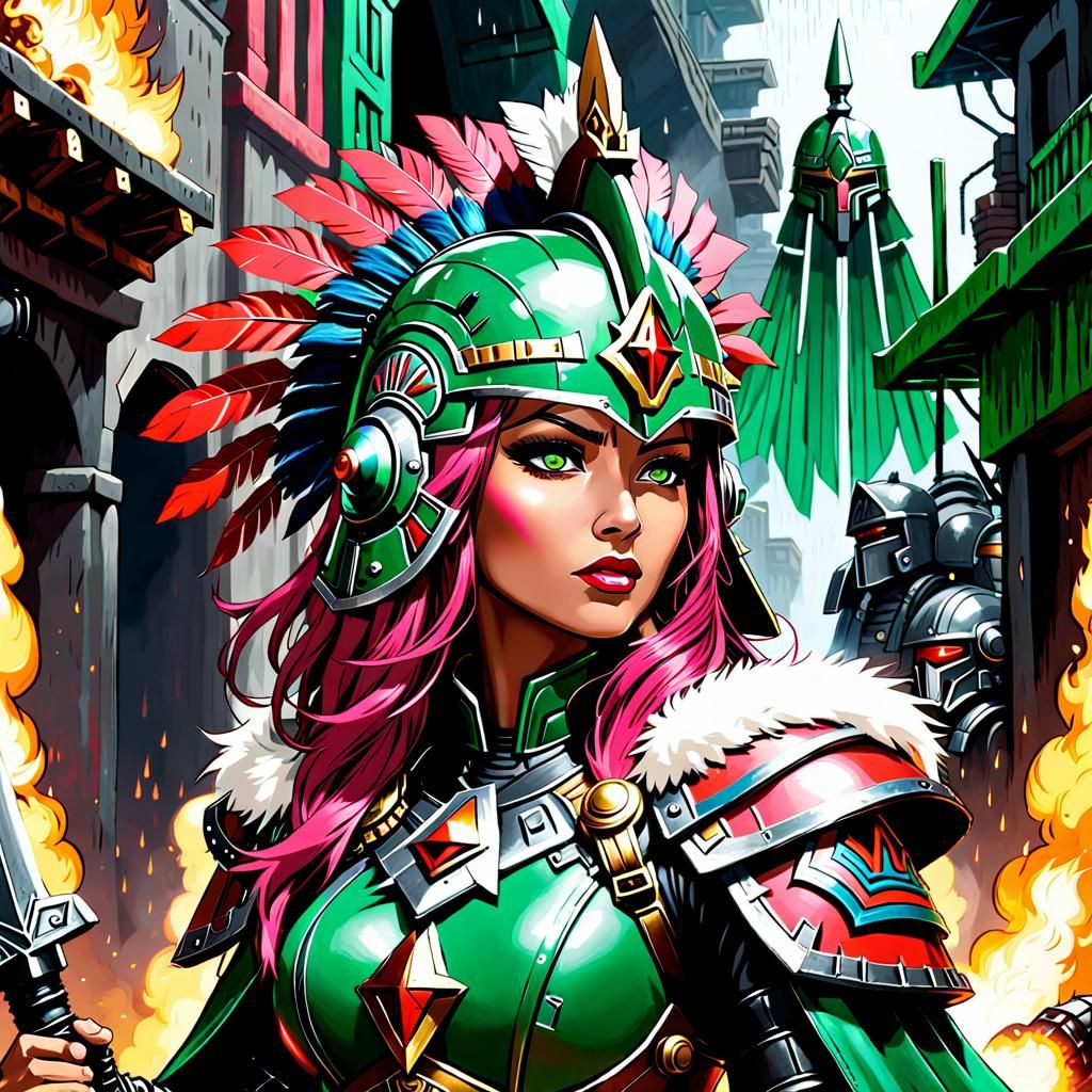 Warhammer 40k, Space Marine, beautiful woman, Lisa Manoban idol from ...