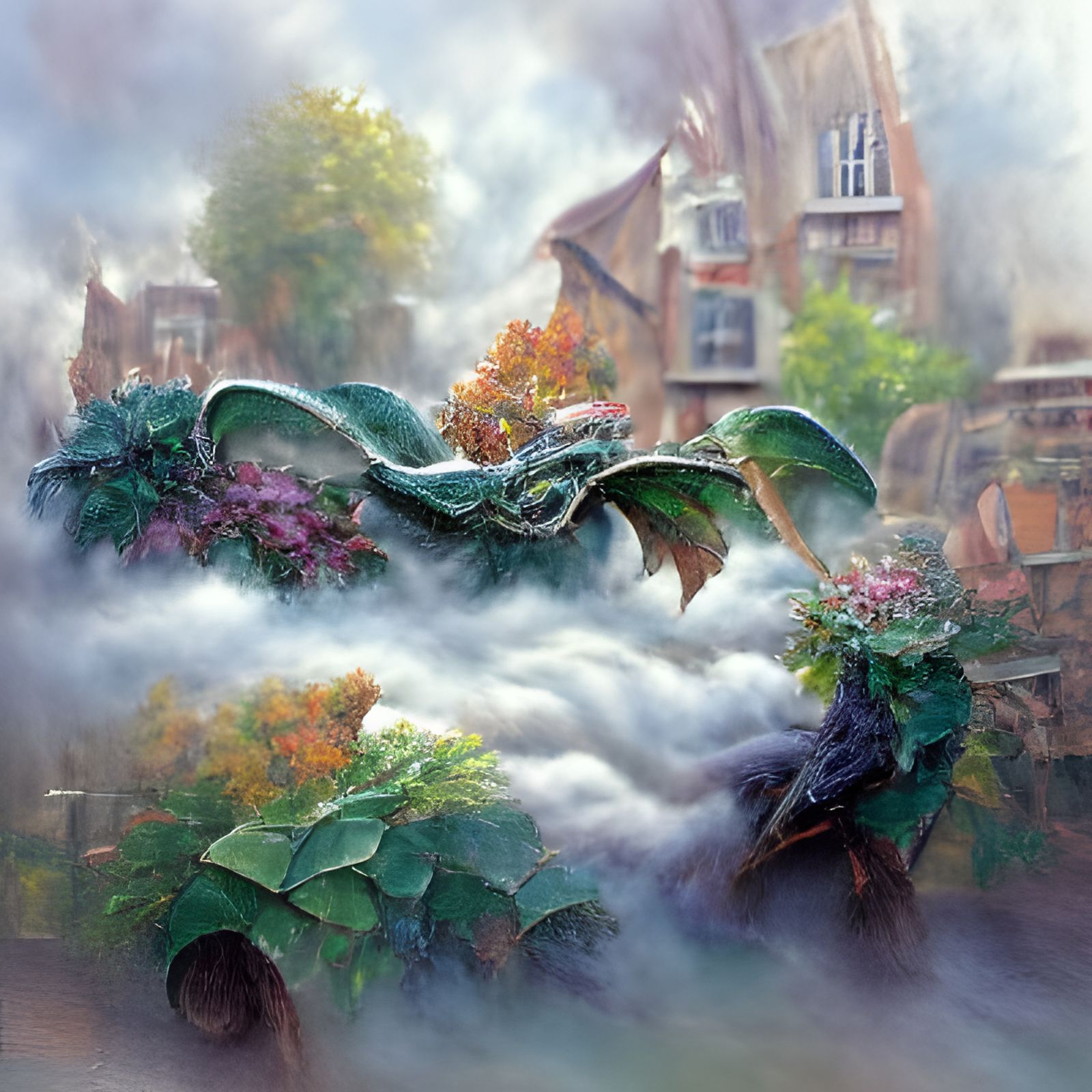 ivy dragon - AI Generated Artwork - NightCafe Creator
