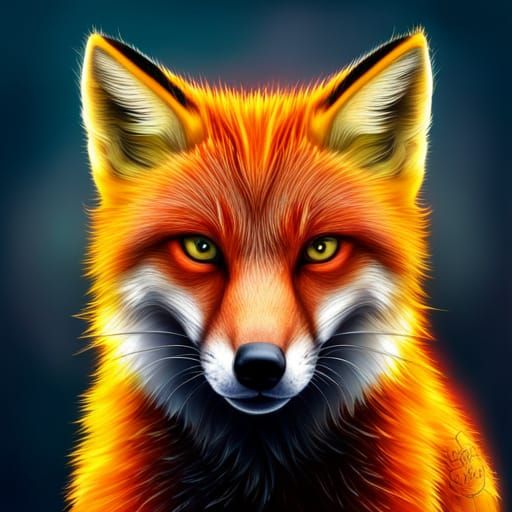 One serious Fox - AI Generated Artwork - NightCafe Creator