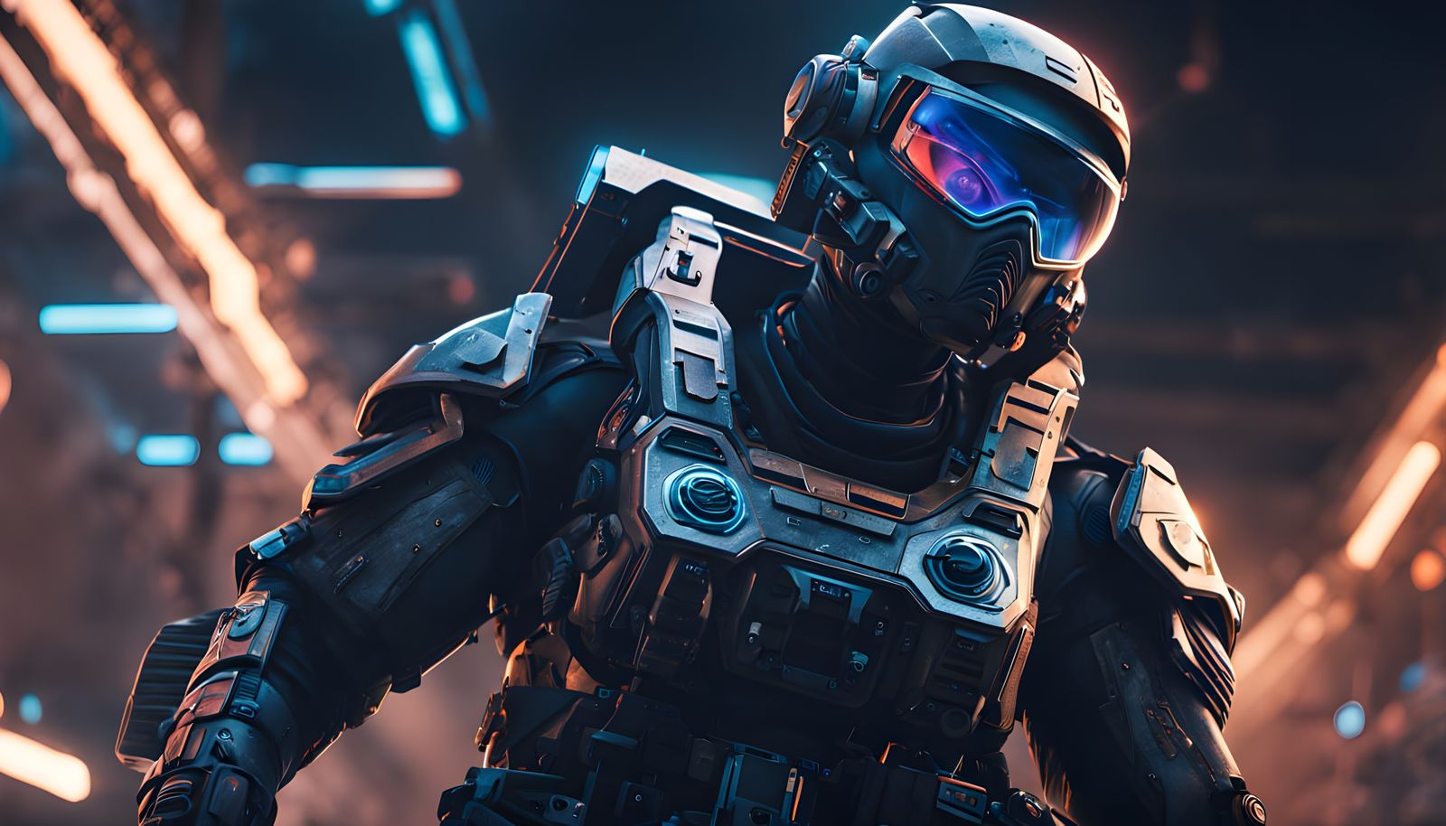 Gen 18 - Futuristic Interplanetary Warfare Combat Suit Conce...