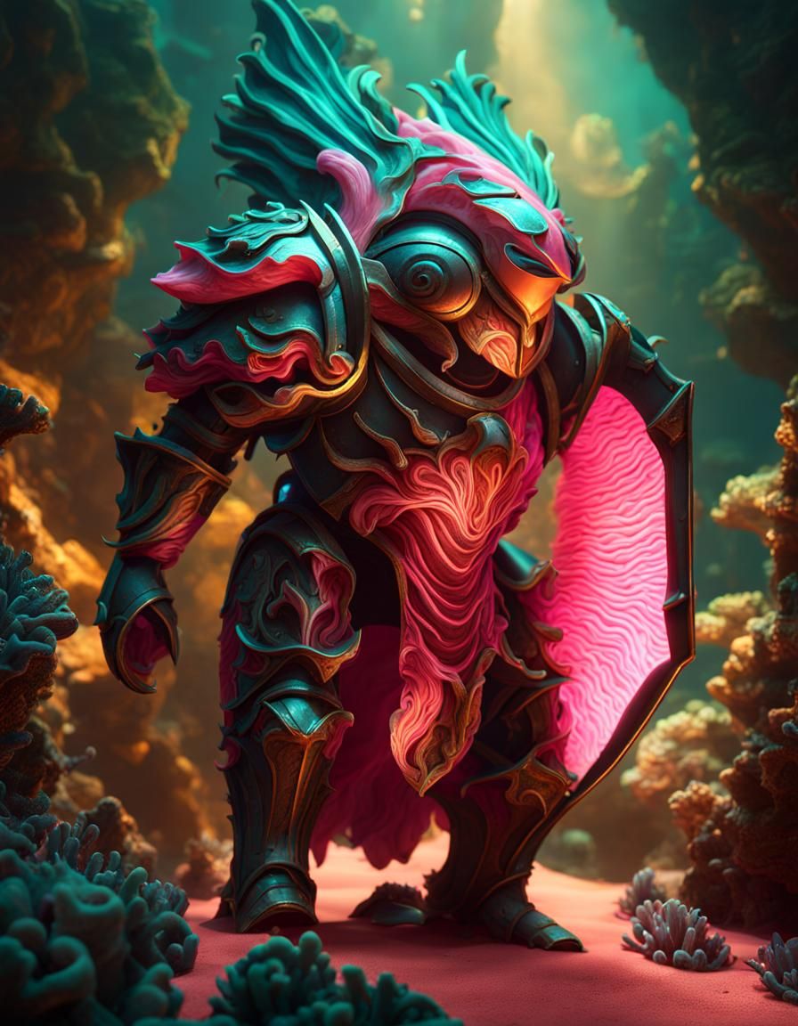 Coral golem - AI Generated Artwork - NightCafe Creator