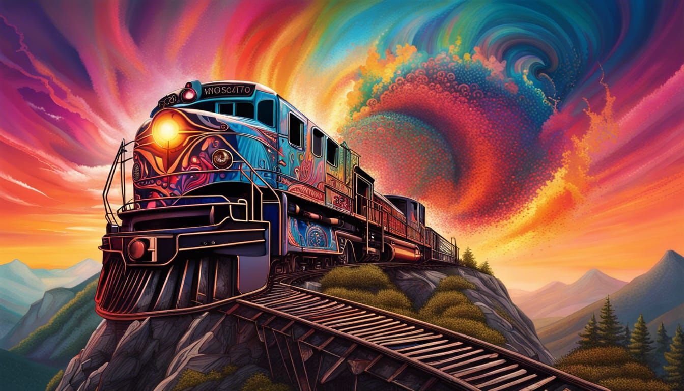 Insanity trains - AI Generated Artwork - NightCafe Creator