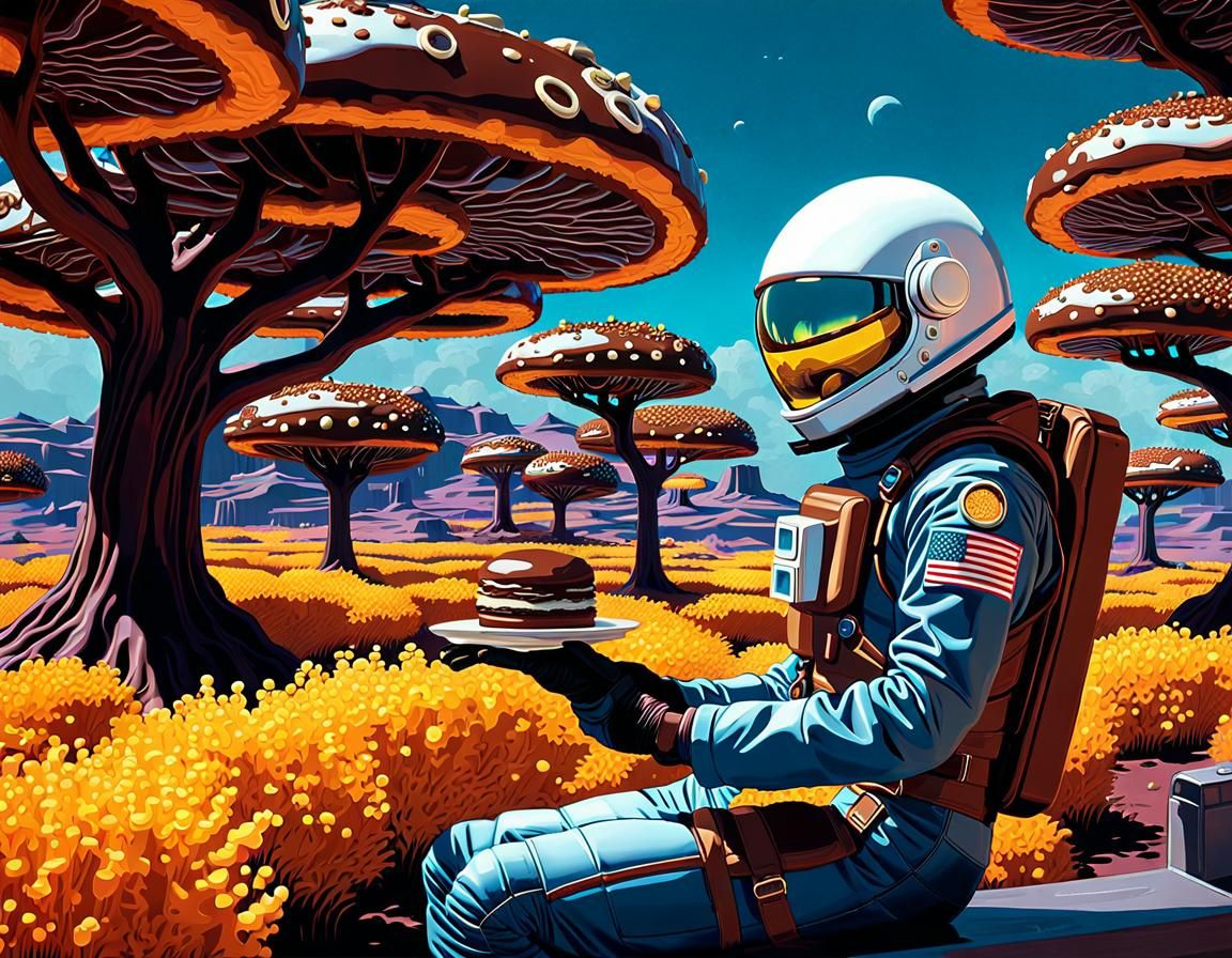 donutpunk alien world - AI Generated Artwork - NightCafe Creator