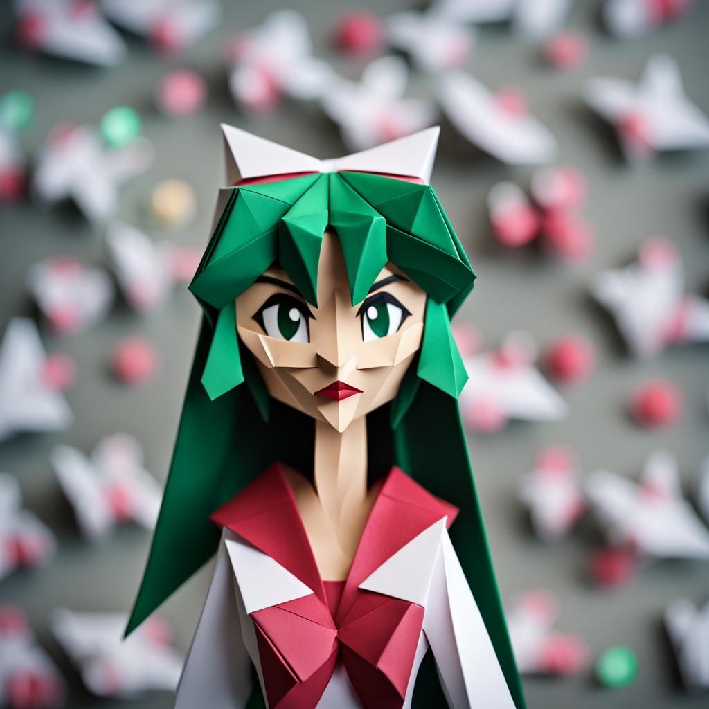 Origami Sailor Pluto - AI Generated Artwork - NightCafe Creator