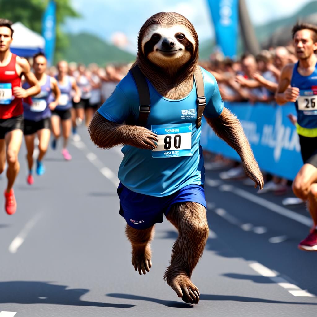 World's Fastest Sloth - AI Generated Artwork - NightCafe Creator