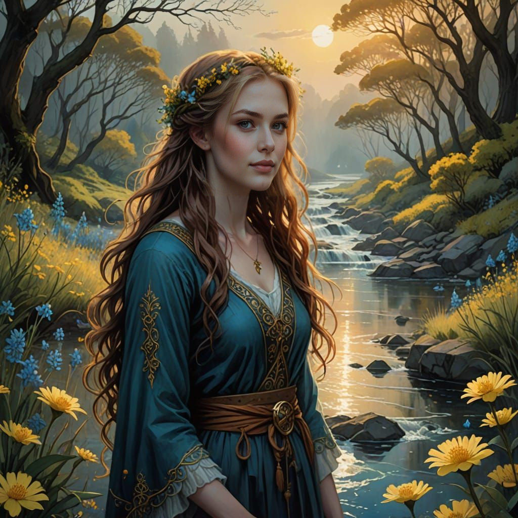 She enchants everyone with her blue eyes and her golden hair she is beautiful and seductive, and ...