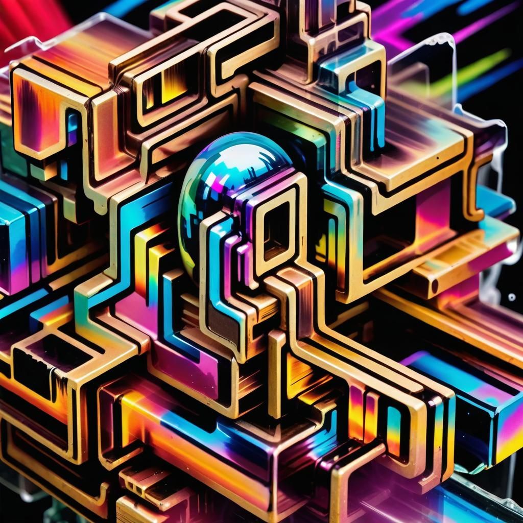 Abstract geometric psy-art 06mar24 - AI Generated Artwork - NightCafe ...