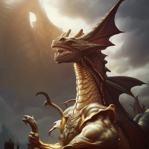 human riding a dragon head and shoulders portrait, 8k resolution ...