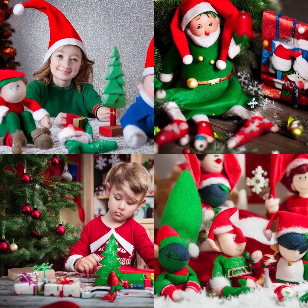 elves making Christmas toys - AI Generated Artwork - NightCafe Creator