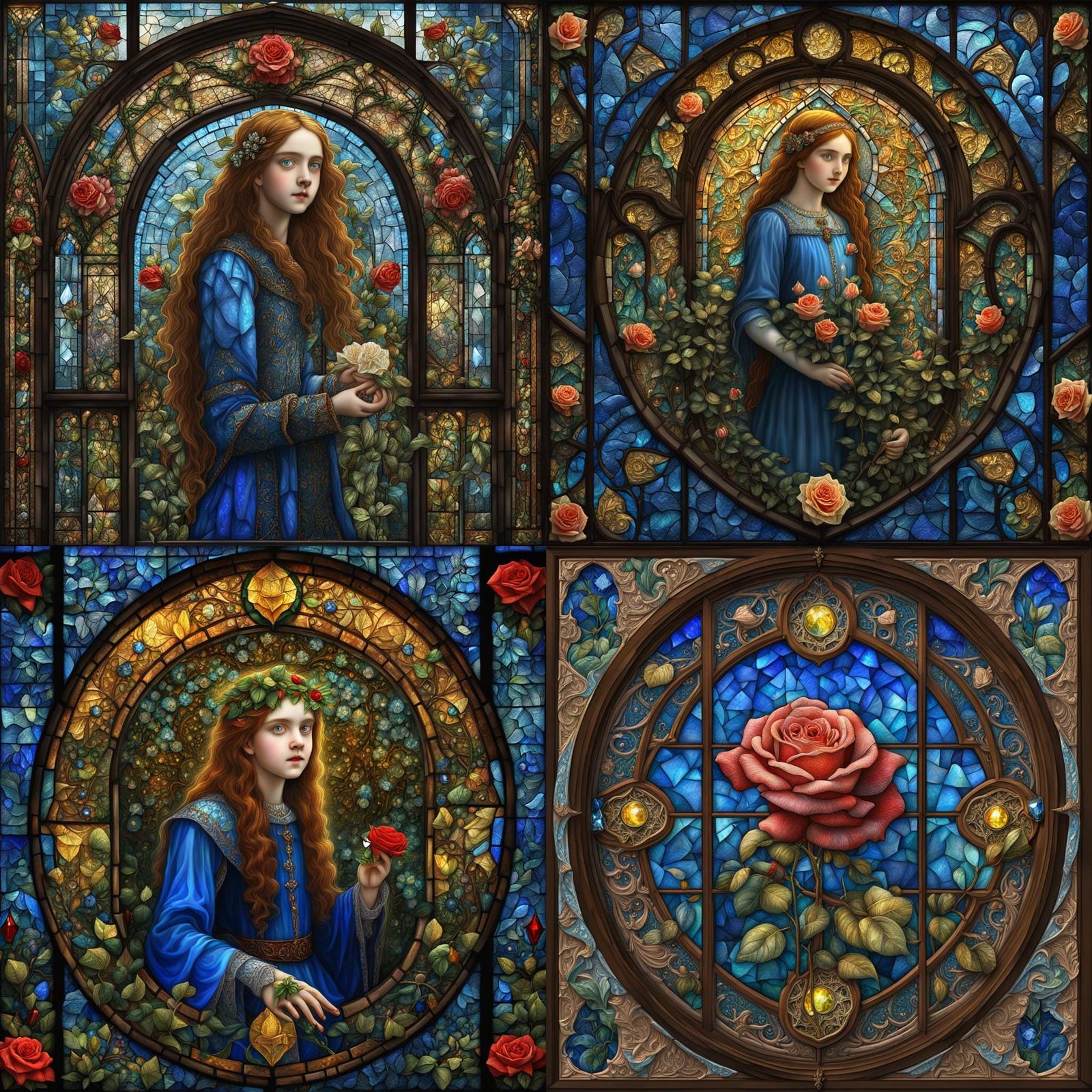 Mixed media (3D depth-feel pre-raphaelite paintings) Digital art ...