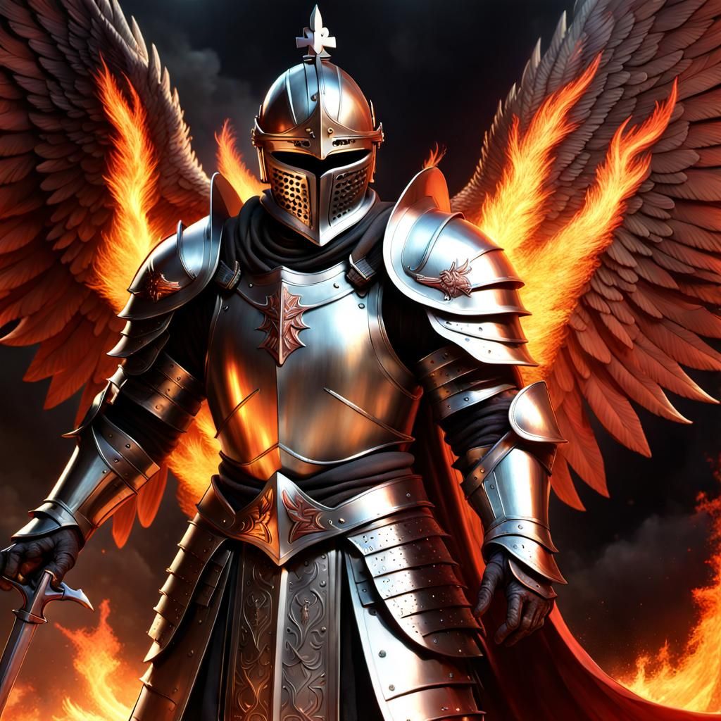 Phoenix Knight - AI Generated Artwork - NightCafe Creator