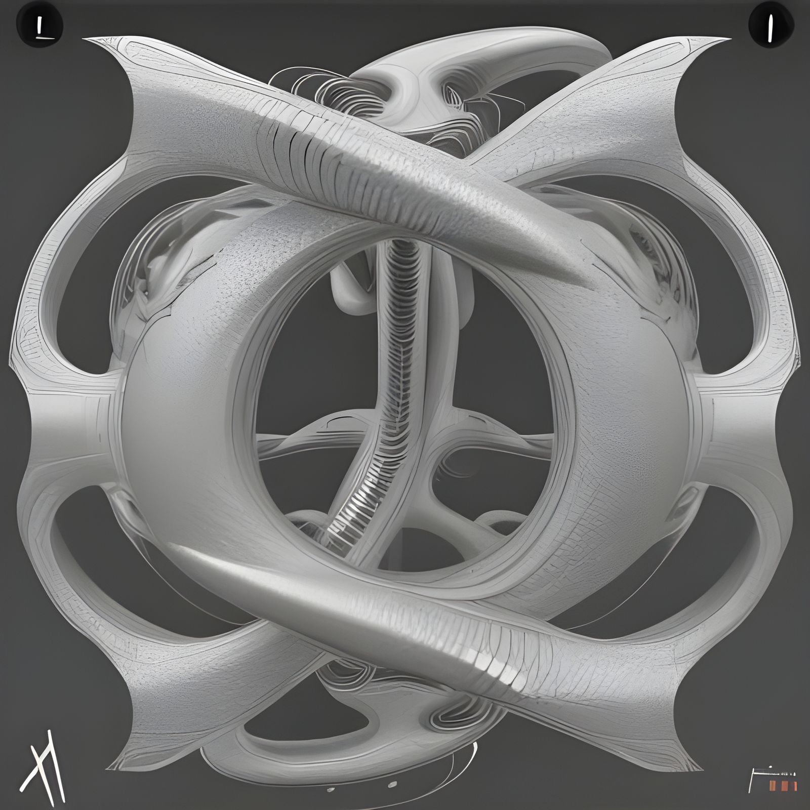 fractal and factor based dual ouroboros infinity - AI Generated Artwork - NightCafe Creator