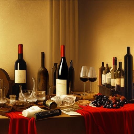 Fine wines - AI Generated Artwork - NightCafe Creator