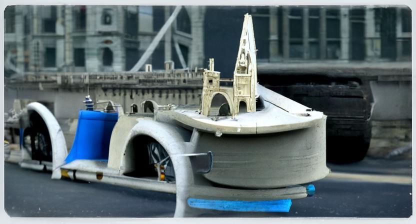 Random objects making a scale 3D Model - AI Generated Artwork ...