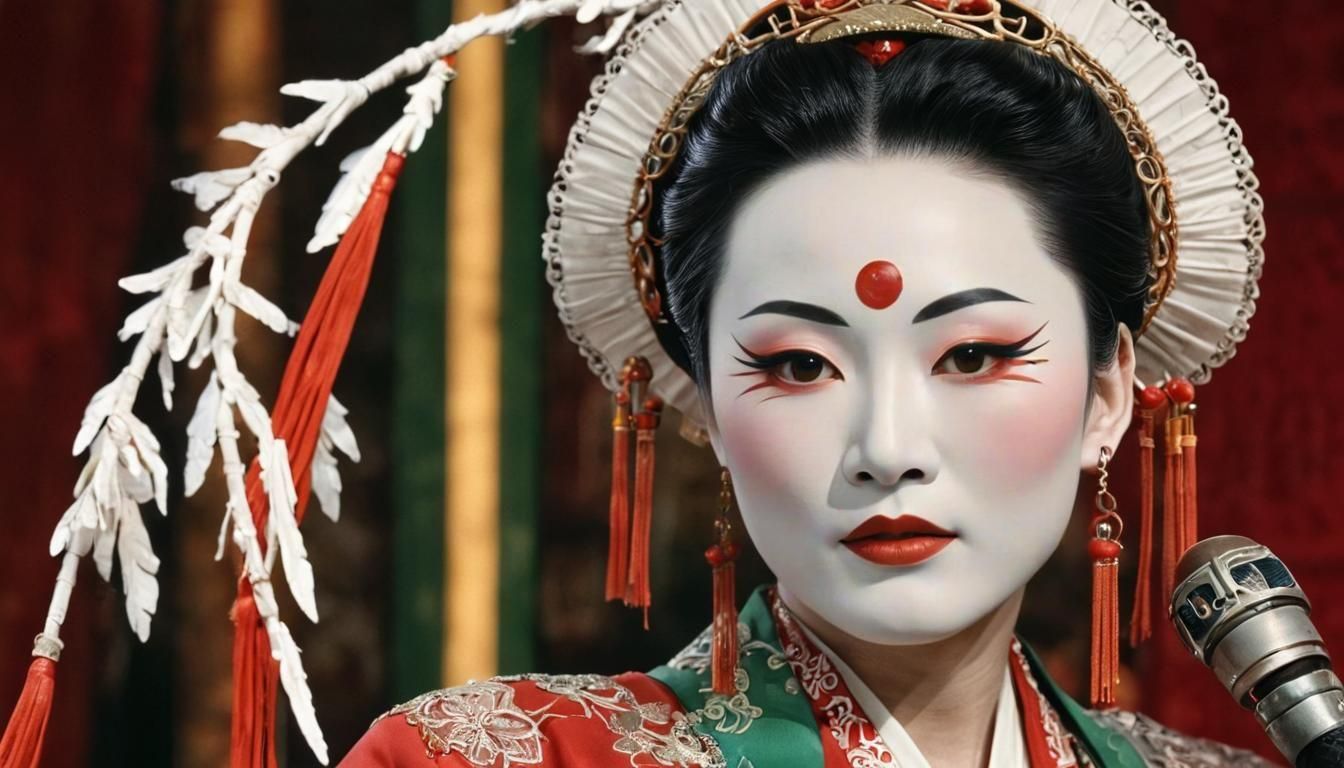 Leslie Cheung in female roles (dan) of the Chinese Opera - AI Generated ...