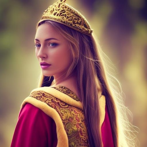 Beautifully, elegant, rich , colorful, mystical , creature, human like ...