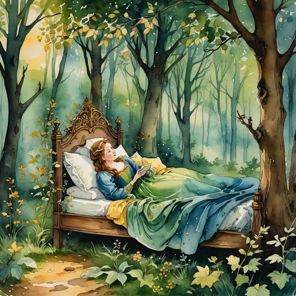 Sleeping beauty [Storybook Illustrations] - AI Generated Artwork ...